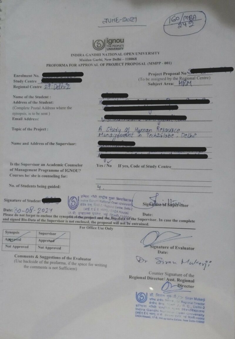 Complete Guide to IGNOU MBA Project & Dissertation