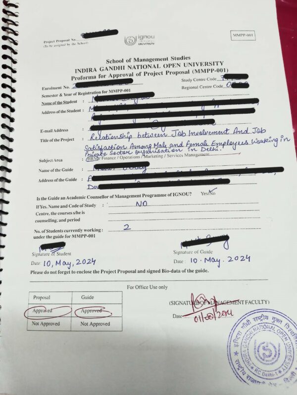 Complete Guide to IGNOU MBA Project & Dissertation